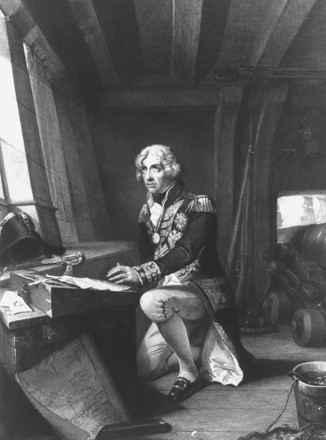 Engraving English Admiral Lord Horatio Nelson Editorial Stock Photo ...