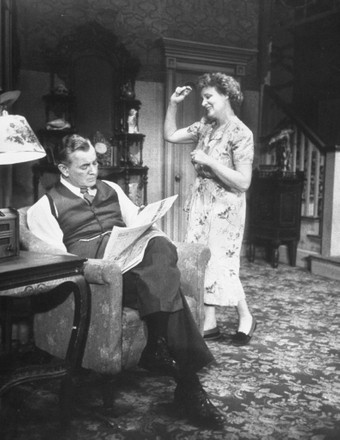 Actors Shirley Booth Sidney Blackmer Struggle Editorial Stock Photo ...