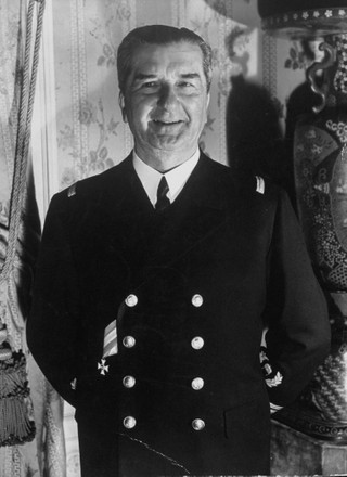 September 1938 Portrait Hungarys Regent Admiral Editorial Stock Photo ...