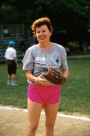 Actress Marsha Mason Playing Softball Editorial Stock Photo - Stock ...