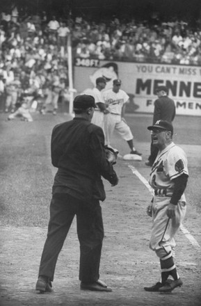 Milwaukee Braves Manager Fred Haney R Editorial Stock Photo - Stock ...