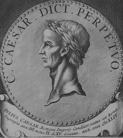 Engraved Portrait Julius Caesar 100 Bc44 Editorial Stock Photo - Stock ...