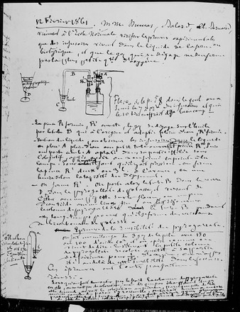 Sample Scientist Louis Pasteurs Handwriting Being Editorial Stock Photo ...