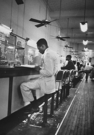 Africanamerican Student Virginius B Thornton During Editorial Stock ...