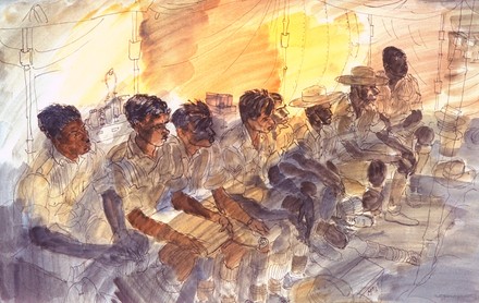 Artist Anthony Gross Drawing Allied Jebel Editorial Stock Photo - Stock ...
