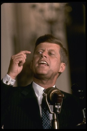 John F Kennedy Speaking Democratic National Editorial Stock Photo ...