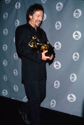 Musician Bruce Springsteen Holding His Awards Editorial Stock Photo ...