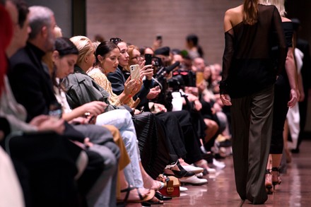 Guests Watch On Models Present Creations Editorial Stock Photo - Stock ...