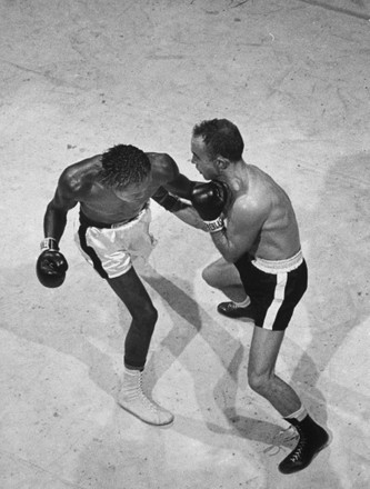 Boxer Chuck Davey R Fighting Boxer Editorial Stock Photo - Stock Image ...