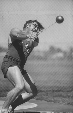 Track Star Harold Connolly Practicing Shot Editorial Stock Photo ...