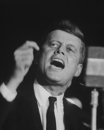 Senator John F Kennedy Speaking Rally Editorial Stock Photo - Stock ...