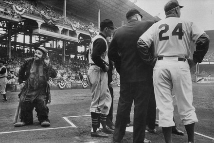Clown Emmet Kelly Performing Dodgers Game Editorial Stock Photo - Stock ...