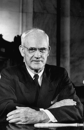 Republican Senator Arthur Watkins Posing His Editorial Stock Photo ...
