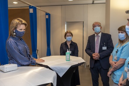 Queen Mathilde and King Philippe visit Vivalia Hopital De Libramont ...