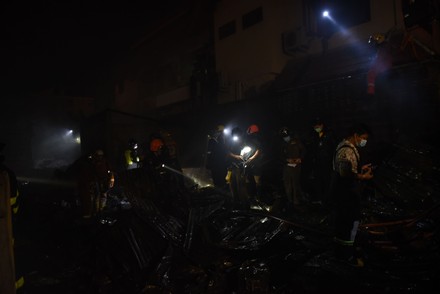 Thailand Fire Broke Out Public House Editorial Stock Photo - Stock ...