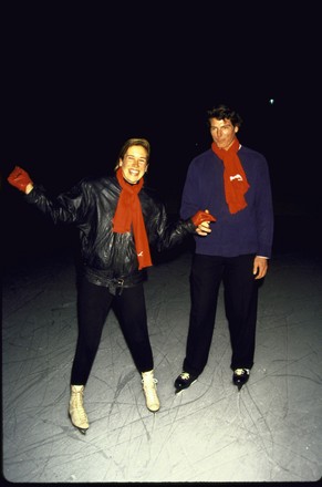 Actor Christopher Reeve Girlfriend Dana Ice Editorial Stock Photo ...