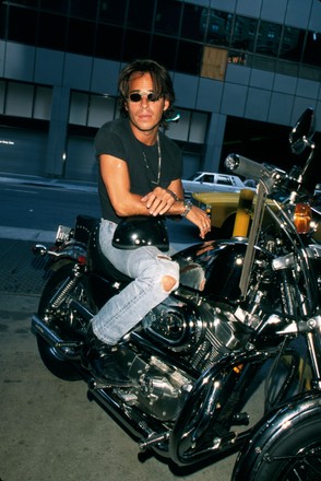 Actor Ricky Paul Goldin On Motorcycle Editorial Stock Photo - Stock ...