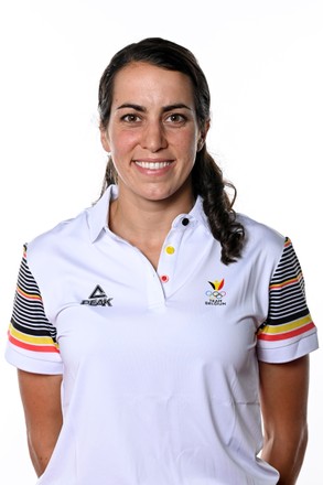 Triathlete Claire Michel Poses Photoshoot Belgian Editorial Stock Photo ...