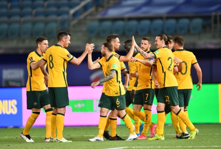 Players Australia Celebrates After Scoring Goal Editorial Stock Photo ...