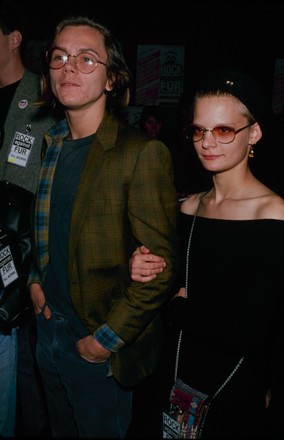 American Actor River Phoenix His Girlfriend Editorial Stock Photo ...