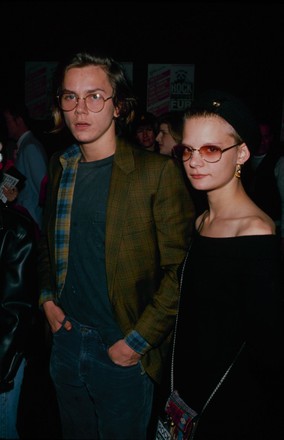 American Actor River Phoenix His Girlfriend Editorial Stock Photo ...
