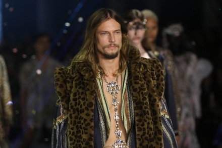 MODEL DAVID GENAT SHOWCASES DESIGNS BY Editorial Stock Photo - Stock ...