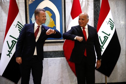 Iraqi Foreign Minister Fuad Hussein R Editorial Stock Photo - Stock ...