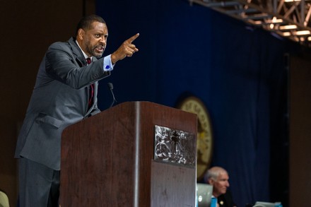 Vernon Jones Candidate Governor Speaks Georgia Editorial Stock Photo ...