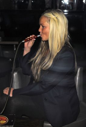 Jennifer Ellison Smoking Tobacco Hookah Pipe Editorial Stock Photo ...