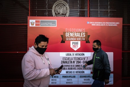 Peruvian Citizens Arrive Cast Their Vote Editorial Stock Photo - Stock ...