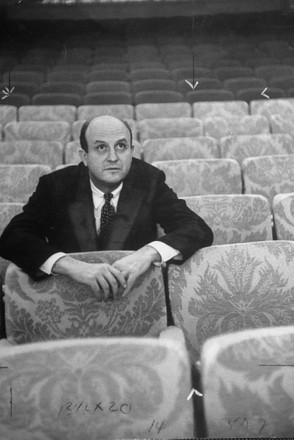 Broadway Producer Roger Stevens Sitting Empty Editorial Stock Photo ...