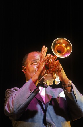 Jazz Musician Louis Armstrong Playing Trumpet Editorial Stock Photo ...