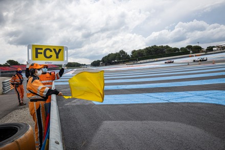 Full Course Yellow Drapeaux Flag Editorial Stock Photo - Stock Image ...