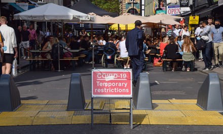 Covid19 Temporary Restrictions Sign Seen Old Editorial Stock Photo ...