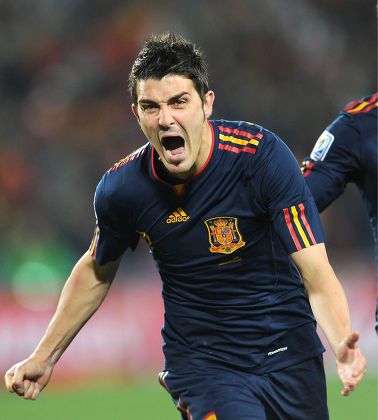 David Villa Spain Celebrates His Goal Editorial Stock Photo - Stock ...