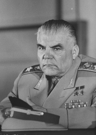 Soviet Gen Rodion Y Malinovsky Press Editorial Stock Photo - Stock ...