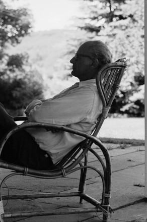 American Playwright Arthur Miller Reclines Bamboo Editorial Stock Photo ...