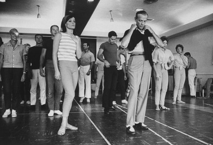 Dancer Barrie Chase Rehearsing Fred Astaire Editorial Stock Photo ...