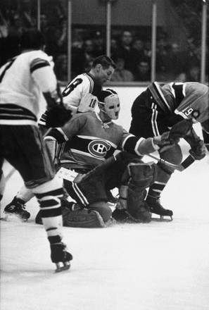 Goalie Jacques Plante C Wearing Mask Editorial Stock Photo - Stock ...