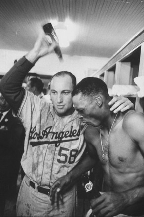 Dodger Player Joe Pignatano L Celebrating Editorial Stock Photo - Stock ...