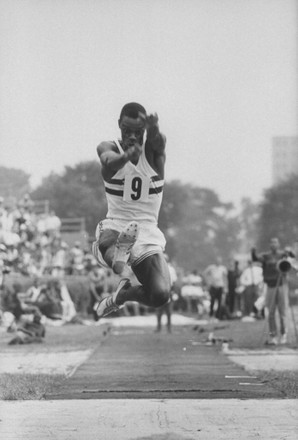 Olympic Broad Jumper Ralph Boston Making Editorial Stock Photo - Stock ...