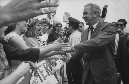 Senator Eugene Mccarthy R Greeting Young Editorial Stock Photo - Stock ...