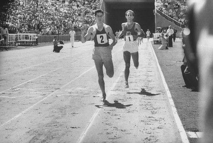 Runner John Landy Breaking 4 Minute Editorial Stock Photo - Stock Image ...