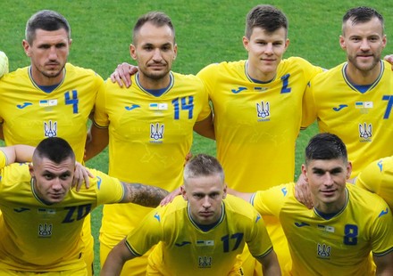 Ukrainian National Soccer Team Players Wearing Editorial Stock Photo ...