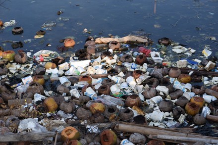 Piles Garbage Around Marunda Beach Area Editorial Stock Photo - Stock ...