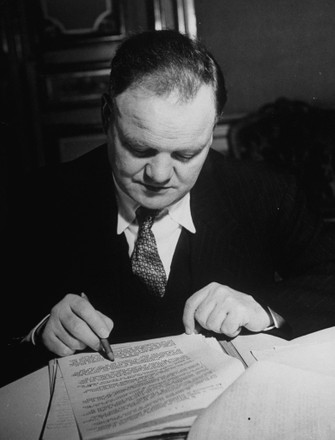 French Communist Maurice Thorez R Talking Editorial Stock Photo - Stock ...