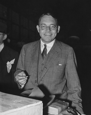 Editor Minneapolis Star John Cowles Aboard Editorial Stock Photo ...