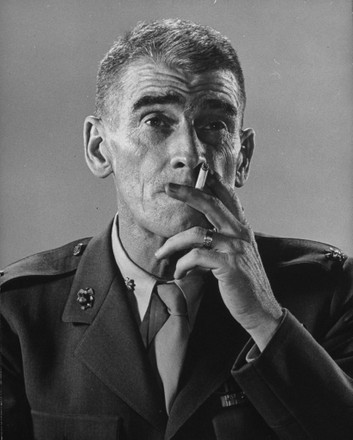 Portrait Col Evans F Carlson Usmc Editorial Stock Photo - Stock Image ...