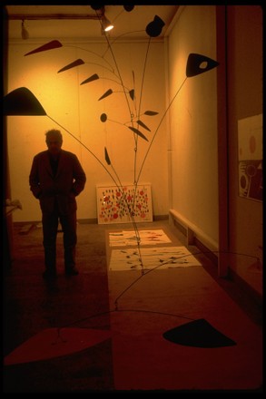 Sculptor Alexander Calder Standing His Studio Editorial Stock Photo ...