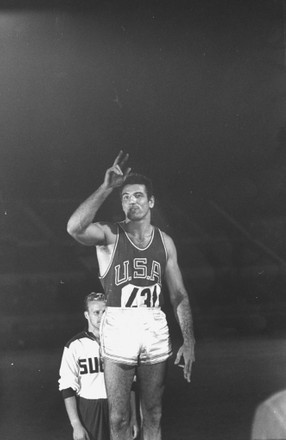 Track Don Bragg On Stand Olympics Editorial Stock Photo - Stock Image ...